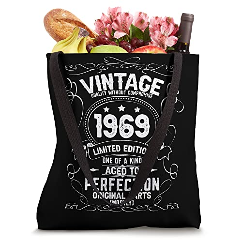 Vintage 1969 Limited Edition Birthday 1969 Men Woman Tote Bag