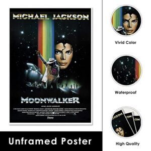 Maybort Poster Art Painting, Michael Merch Jackson Canvas Print for Living Room, Bedroom, Dorm, Home, Office Wall Decoration 12 x 18 Inch