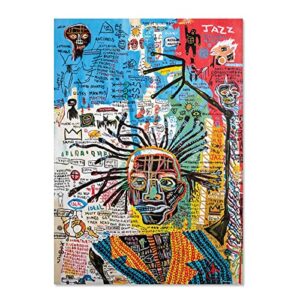 maybort poster print wall decor 16″x24″ basquiat for living room art home decoration