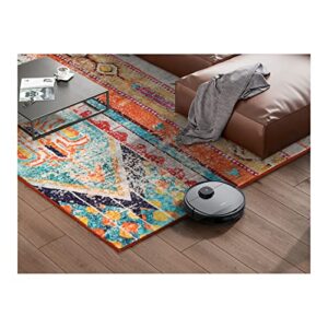 Wonnitar Machine Washable Round Area Rug 6ft - Southwestern Ultra-Thin Large Round Rug for Bedroom,Non-Slip Soft Living Room Circle Mat,Boho Non-Shed Carpet for Laundry Nursery Dining Room