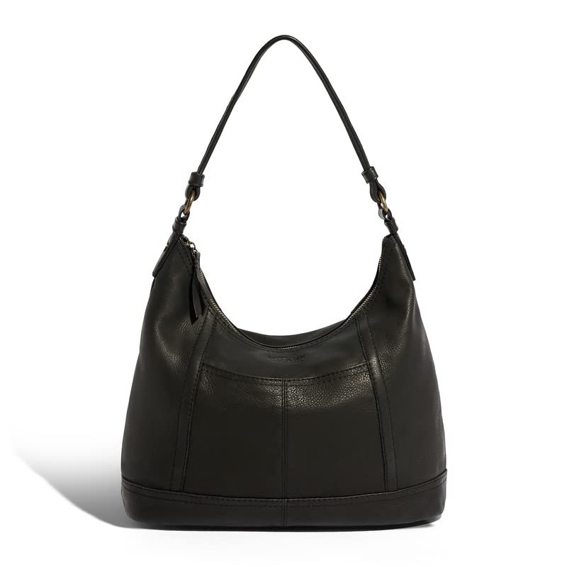 American Leather Co. - Hudson Hobo Handbag - Gorgeous Design and Superbly Fashionable - Black Smooth