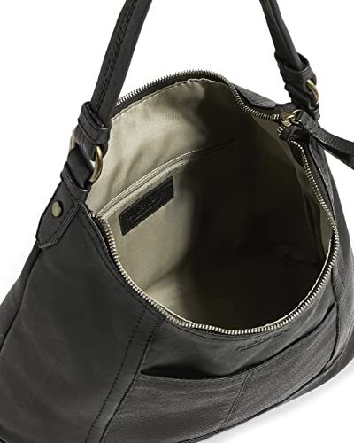 American Leather Co. - Hudson Hobo Handbag - Gorgeous Design and Superbly Fashionable - Black Smooth