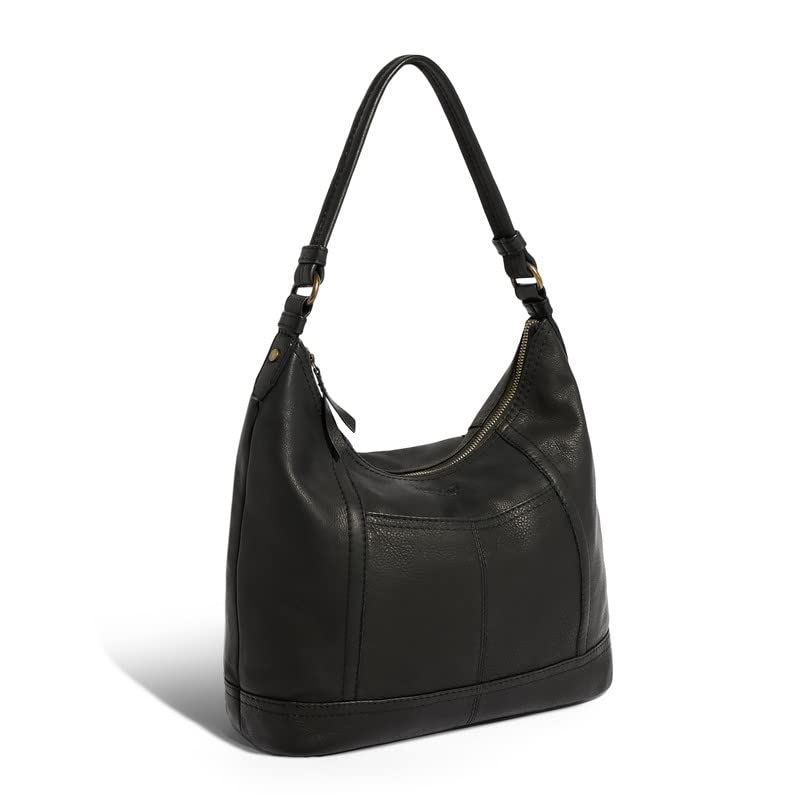 American Leather Co. - Hudson Hobo Handbag - Gorgeous Design and Superbly Fashionable - Black Smooth