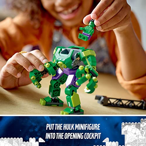 LEGO Marvel Hulk Mech Armor 76241, Avengers Action Figure Set, Collectable Super Hero Buildable Toys for Boys and Girls Ages 6 Plus, Gift Idea