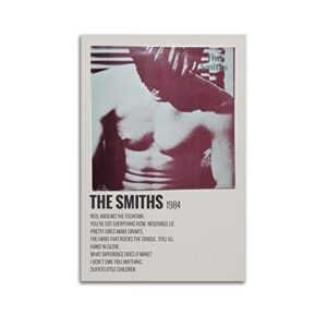 the smiths music posters for room aesthetic 90s canvas art painting decor wall posters bedroom gym decorative gift 12x18inch(30x45cm)