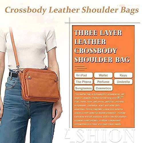 2023 New Crossbody Shoulder Bags And Clutches, Off-Crossbody Leather Shoulder Bags, Purse With Built Multiple Compartments (Black)