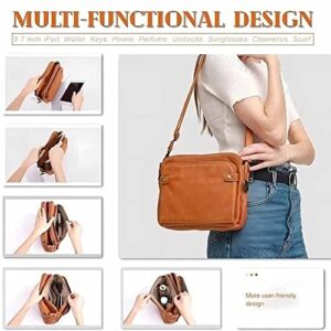 2023 New Crossbody Shoulder Bags And Clutches, Off-Crossbody Leather Shoulder Bags, Purse With Built Multiple Compartments (Black)