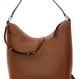 Kate Spade Zippy Pebbled Leather Shoulder Bag (Warm ginger bread)