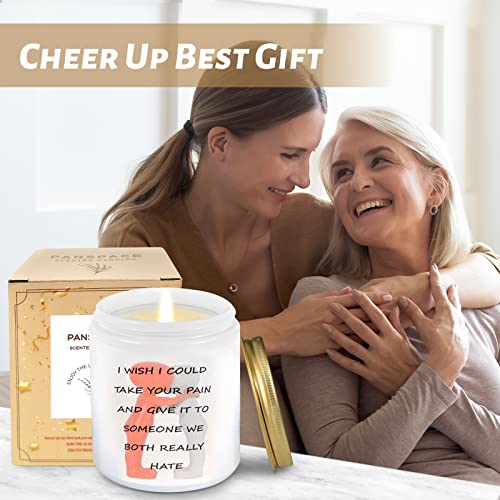 Get Well Soon Gifts for Women, Panspace Feel Better Gifts for Women Men, After Surgery Gifts, Inspirational Gifts, Sympathy, Condolence, Divorce, Miscarriage, Cancer Gifts - Lavender Scented Candles