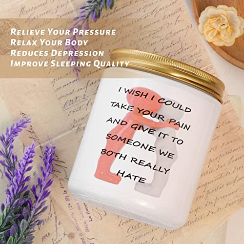 Get Well Soon Gifts for Women, Panspace Feel Better Gifts for Women Men, After Surgery Gifts, Inspirational Gifts, Sympathy, Condolence, Divorce, Miscarriage, Cancer Gifts - Lavender Scented Candles