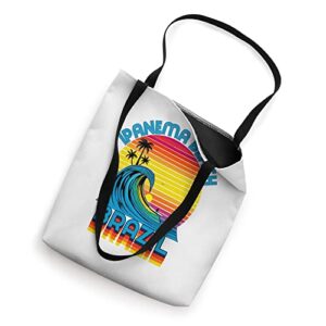 Ipanema Beach Brazil Retro Throwback Surf & Beach Souvenir Tote Bag