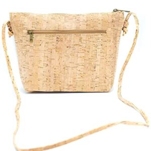 Tile Pattern Handmade Portuguese Cork Crossbody Purse for Women