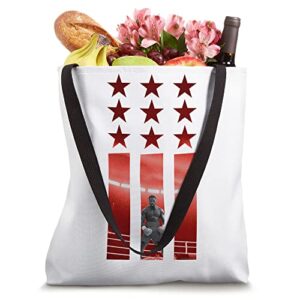 Adonis Creed nine stars three bars red Tote Bag