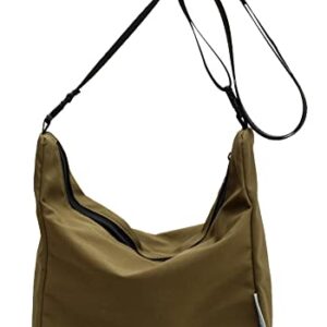 Hobo Bag Women Chic Tote Bag Stylish Nylon Shoulder Bag Students Fashion Messenger Bag