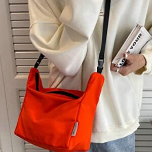 Hobo Bag Women Chic Tote Bag Stylish Nylon Shoulder Bag Students Fashion Messenger Bag