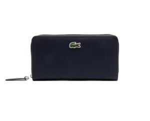 lacoste women’s l.12.12 concept petit piqué 12 card zip wallet, eclipse