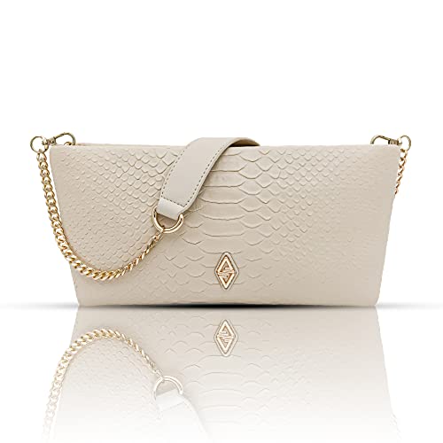 ZuTrenD Women's Aron Shoulder Bag for Women Crossbody Bags for Women Vegan Leather Handbag Purse (Beige)