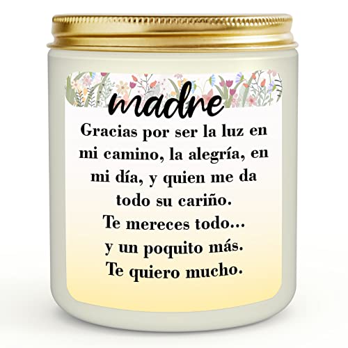 Regalos para Mamá,Spanish Mom Scented Candles,Regalos De Cumpleaños para Mamá De Hija Hijo, Regalos De Navidad para Mamá, Regalos De Acción De Gracias para Mamá, Regalos para El Día De La Madre