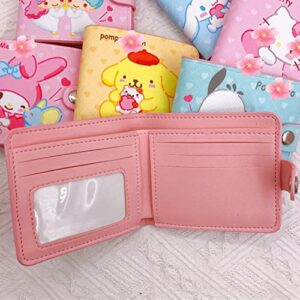 Anime Wallet Cute Purse Men Women Wallet Girls Leather Wallet Cartoon Wallet Anime Merch (daergou bai Wallet)…