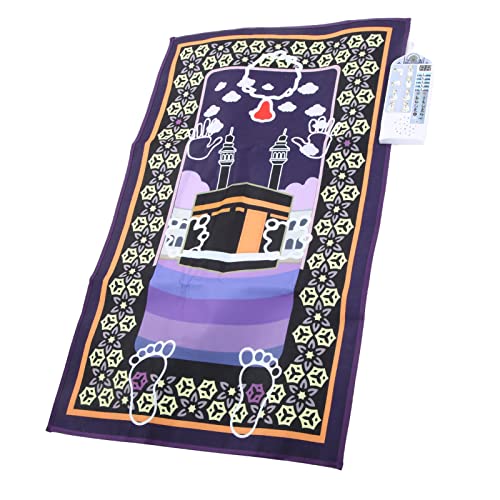 Muslim Prayer Rug Electronic Prayer Mat Touch Sensitive Muslim Praying Carpet with Prompt Songs Interactive Prayer Rug Mat for Kids Men Women Portable & Travel Praying Rug Ramadan & Islamic Gifts