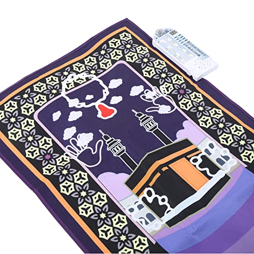 Muslim Prayer Rug Electronic Prayer Mat Touch Sensitive Muslim Praying Carpet with Prompt Songs Interactive Prayer Rug Mat for Kids Men Women Portable & Travel Praying Rug Ramadan & Islamic Gifts