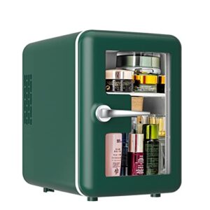 yaarn small fridge for bedroom dual refrigerator mini cosmetic skincare makeup auto fridge cooler warmer multifunctional refrigerator transparent