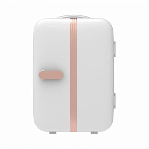 Skincare Fridge Mini Fridge for Skin Care Makeup Cosmetic Bedroom Can Portable Small Refrigerator with Cool Heat Function Charger for Desktop And Travel,White