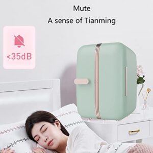 Skincare Fridge Mini Fridge for Skin Care Makeup Cosmetic Bedroom Can Portable Small Refrigerator with Cool Heat Function Charger for Desktop And Travel,White