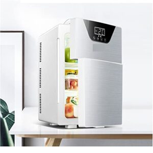 YAARN Small Fridge for Bedroom 20L Refrigerator Mini Small Refrigerator Home Dual-use Cold and Warm -Door Refrigerator Fresh-Keeping Box