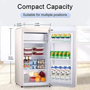 YAARN Small Fridge for Bedroom Mini Fridge Compact Refrigerator Freezer AC Large Capacity Storage Beverages Vegetables