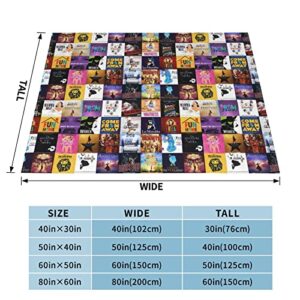 Broadway'S Must Sees Throw Blanket 50"X40" Lightweight Cozy Bed Blankets for Soft Bedding,Couch,Chair,Sofa,Bed for Room Suitable All Season