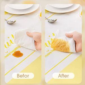 Waterproof Tablecloth Simple Pattern Spillproof Wrinkle Resistant Table Cloth for Kitchen Dinning Tabletop Decoration Outdoor Picnic Rectangle 54 x 70 Inch(2, Yellow)