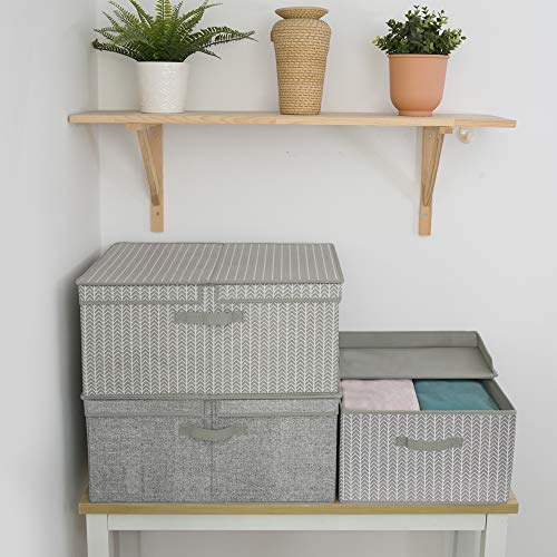 GRANNY SAYS Bundle of 1-Pack Large Basket For Organizing & 1-Pack Closet Baskets And Bins For Shelves