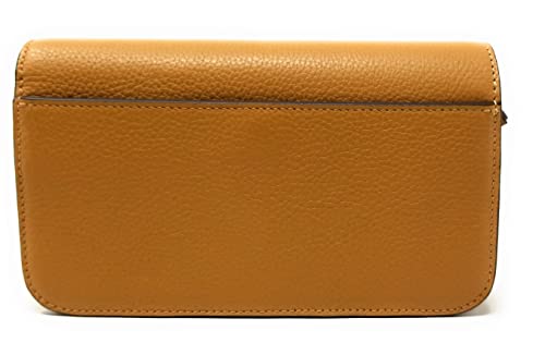 Tory Burch Women's Britten Leather Chain Wallet Tiramisu