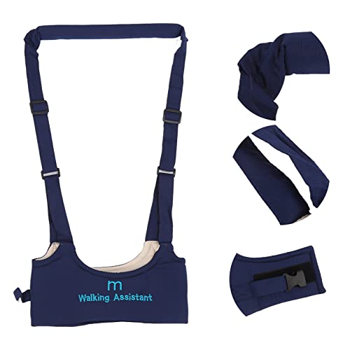 Baby Walking Harness Handheld Kids Walker Helper Toddler Infant Walker Harness Assistant Belt Help Baby Walk Child Learning Walk Support Assist Trainer Tool for 8 20 Months(Navy Blue)