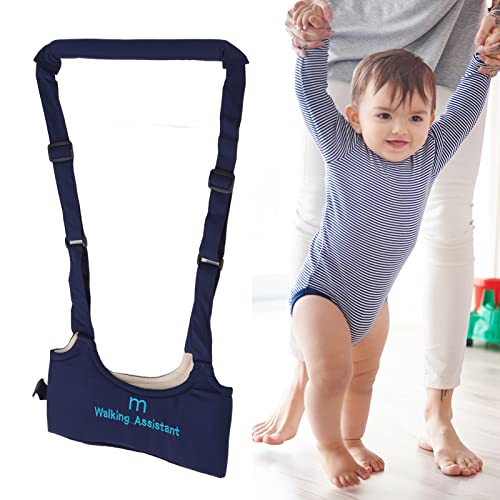 Baby Walking Harness Handheld Kids Walker Helper Toddler Infant Walker Harness Assistant Belt Help Baby Walk Child Learning Walk Support Assist Trainer Tool for 8 20 Months(Navy Blue)