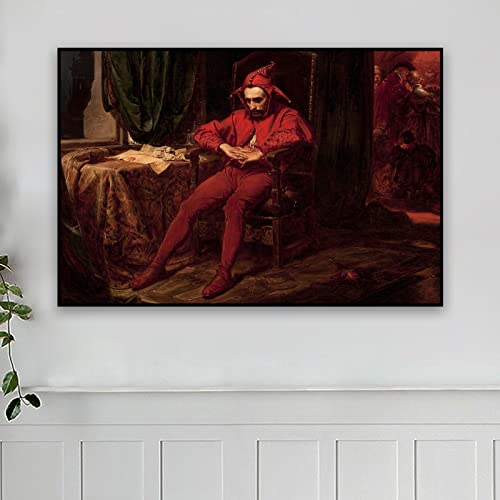 ZZPT Stanczyk Painting by Jan Matejk - Fine Art Poster - Cool Wall Decor - Modern Canvas Prints Wall Art for Bedroom Living Room Office Unframed (12x18in/30x45cm)