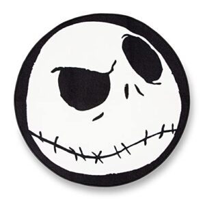 nightmare before christmas disney the jack skellington 39-inch round area rug accent, indoor floor mat