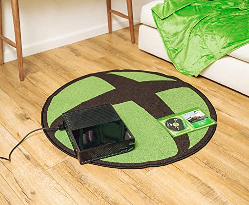 Xbox Logo 39-Inch Area Rug | Indoor Floor Mat, Accent Rugs For Living Room and Bedroom