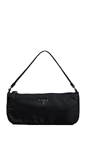 Prada Women's Pre-Loved Sport Pochette, Tessuto, Black, One Size