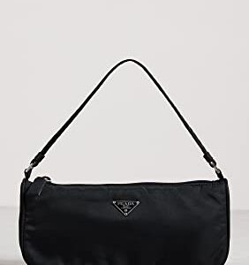 Prada Women's Pre-Loved Sport Pochette, Tessuto, Black, One Size