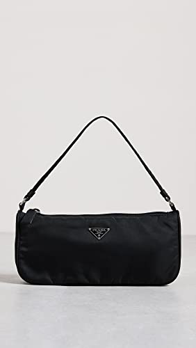 Prada Women's Pre-Loved Sport Pochette, Tessuto, Black, One Size