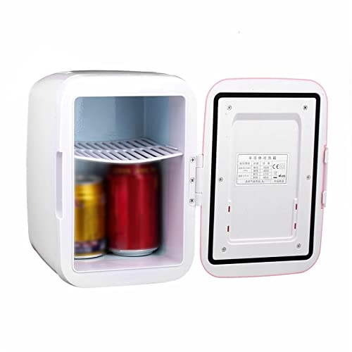 YAARN Small Fridge for Bedroom Cold Car Fridge Cooler Freezer Portable Pink Portable Mini Home Refrigerator