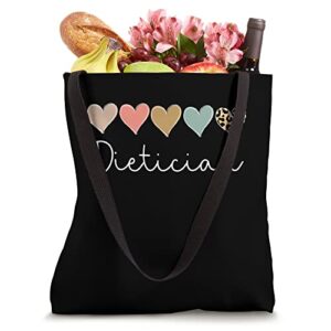 Leopard Hearts Valentine's day for Team Dietician Valentine Tote Bag