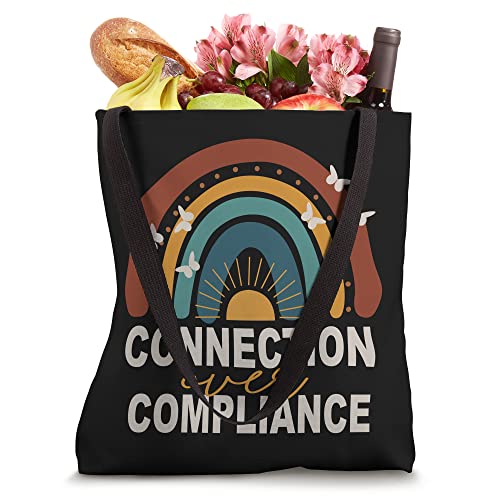 Dyslexia Rainbow Connection Over Compliance Sped Teacher ABA Tote Bag