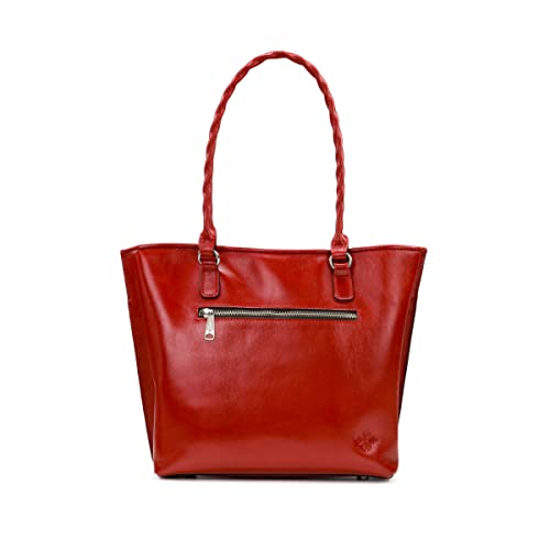 Patricia Nash, Adeline Tote, Burnished Cutout Tooled, Papaya