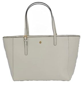 tory burch 134836 emerson new ivory white with gold hardware women’s large tote bag