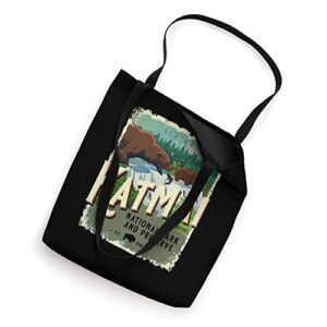 Katmai National Park and Preserve Alaska Brown Bear Souvenir Tote Bag