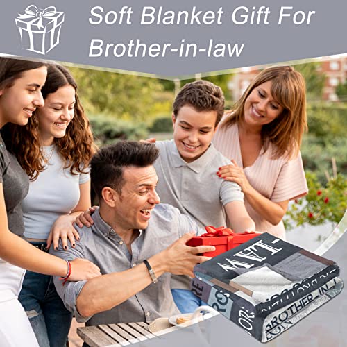 Pozevan Brother in Law Gift Blanket, Brother in Law Birthday Gifts, Gifts for Brother in Law, Brother in Law Gifts Ideas, Best Wedding for Brother in Law - 50" X 60"