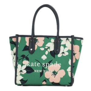 Kate Spade Ella Lily Blooms Small Top Zip Tote Crossbody Green Multi